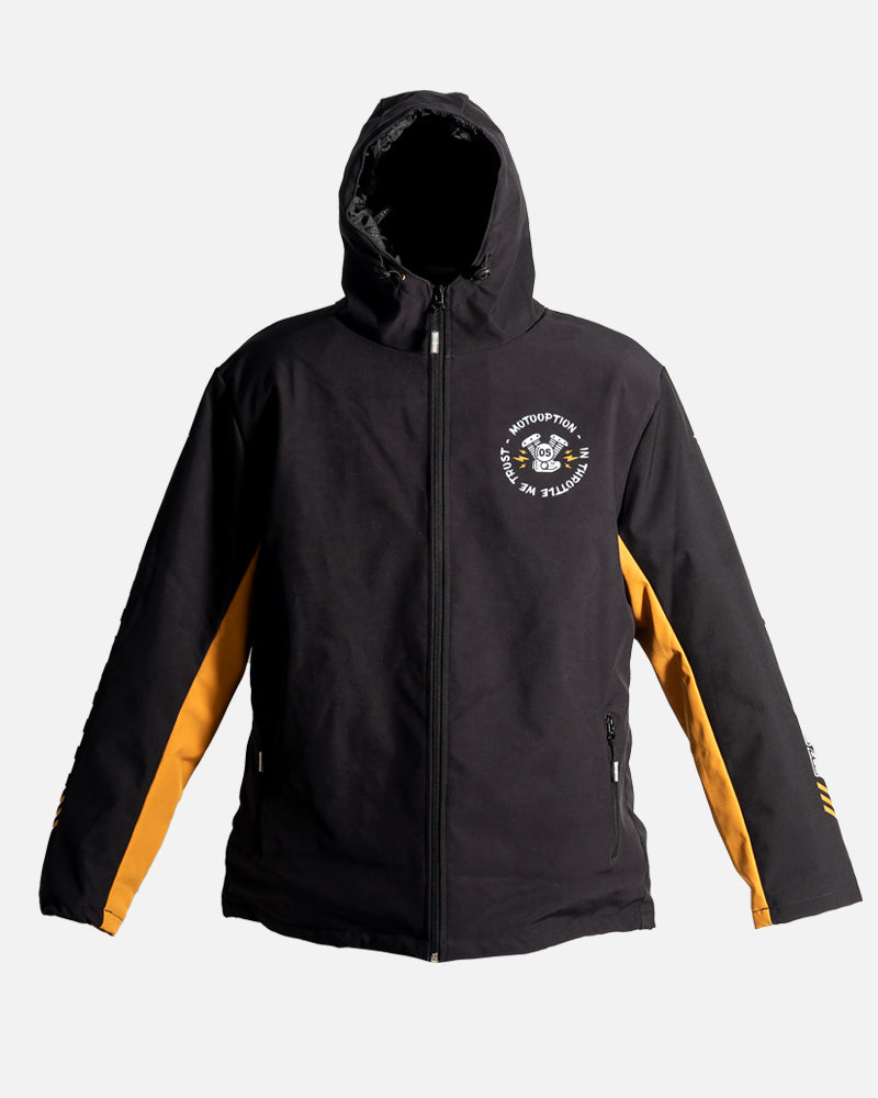 Electric Block Soft Shell Jacket - Black and Yellow – MotoOption