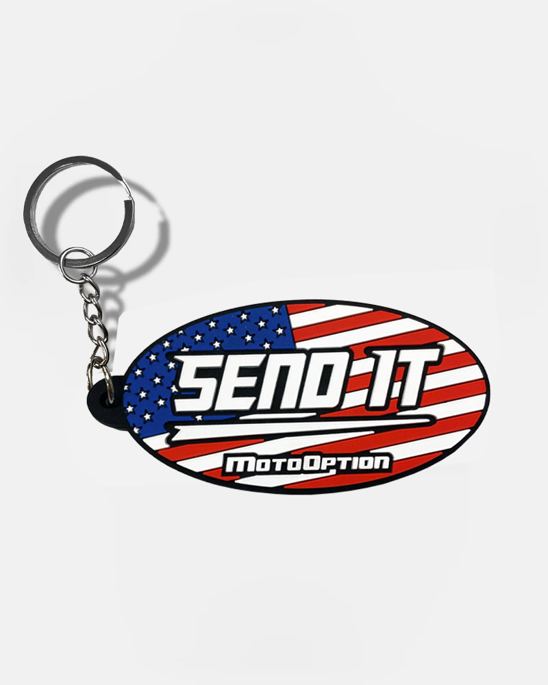 SEND IT 2.0 KEYCHAIN - FLAG – MotoOption