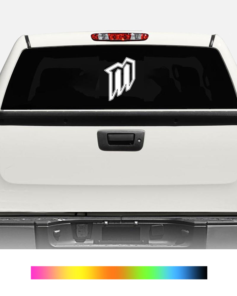 14" Big M Window Decal – MotoOption