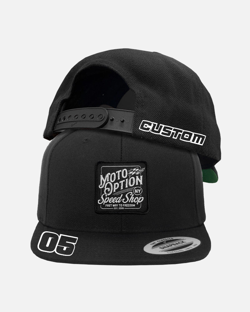 FAST WAY TO FREEDOM PERSONALIZED SNAPBACK HAT – MotoOption