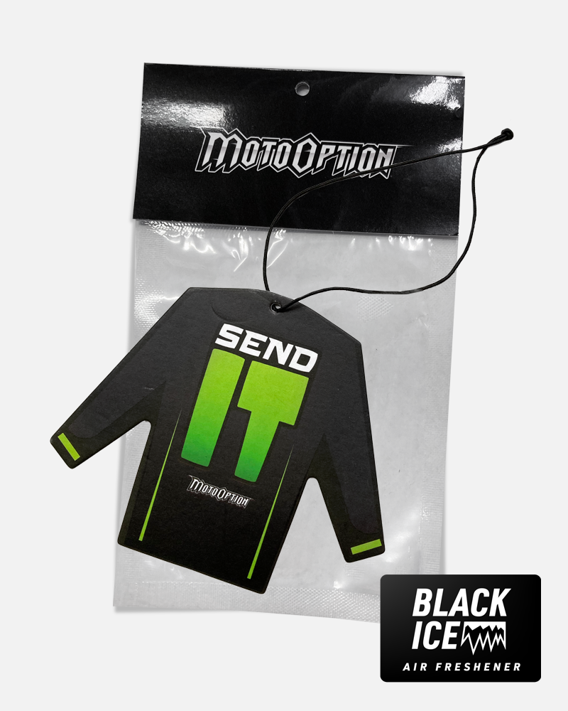 Send It jersey Air Freshener - Black Ice Scent – MotoOption