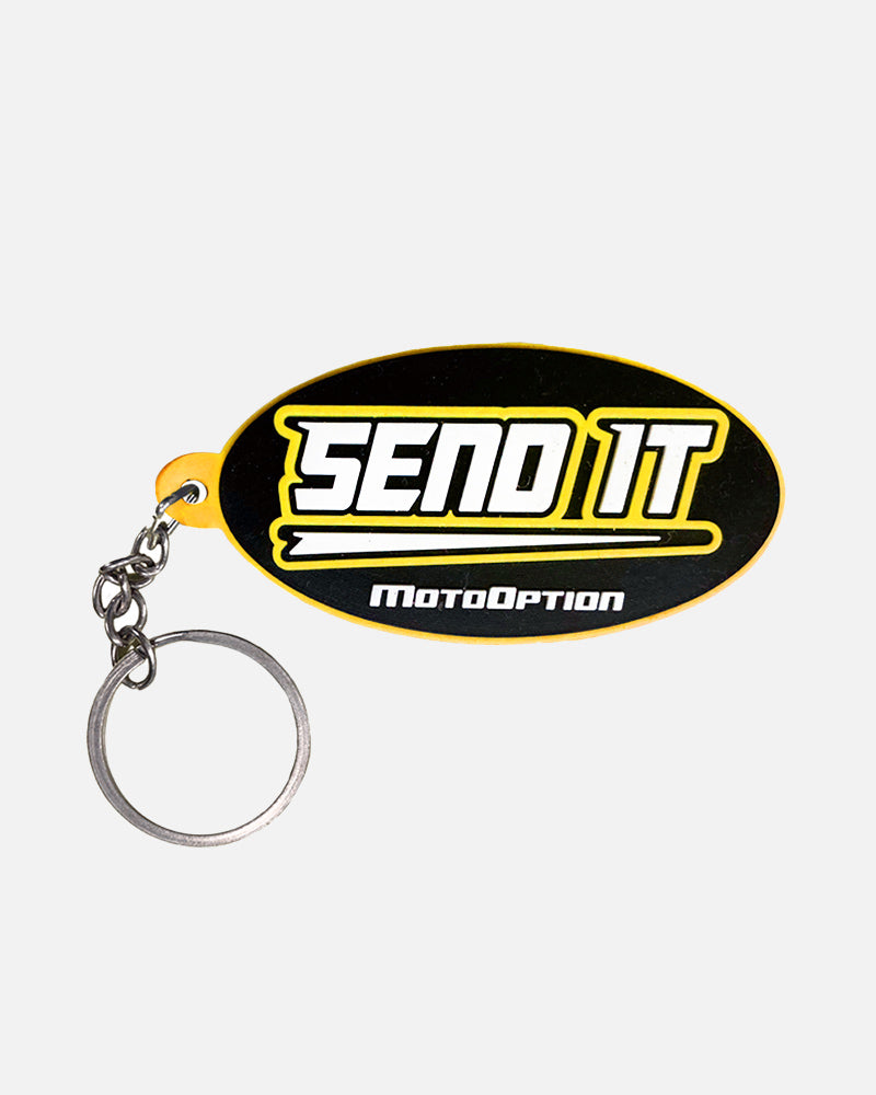 SEND IT 2.0 KEYCHAIN - YELLOW – MotoOption